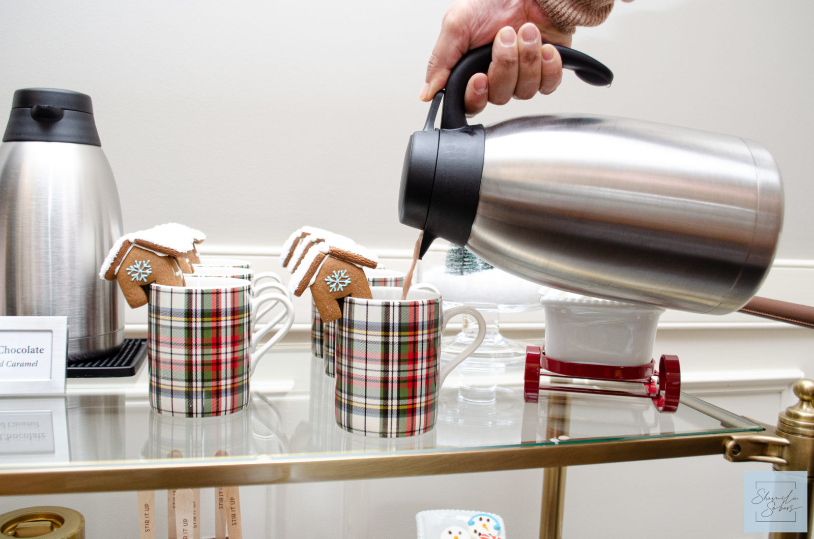 Holiday Hot Chocolate Bar Cart - Shamila Sobers
